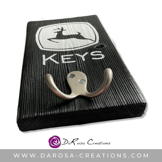 Boat Key Holder in Black with White Lettering - Key Rack for Boat Keys ...