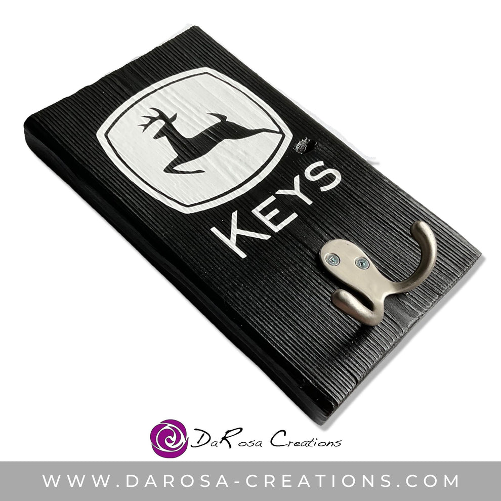Boat Key Holder in Black with White Lettering - Key Rack for Boat Keys ...