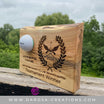 Custom Golf Award Live Edge Wood with Golf Ball - Personalized Golf ...