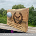 Custom Golf Award Live Edge Wood with Golf Ball - Personalized Golf ...