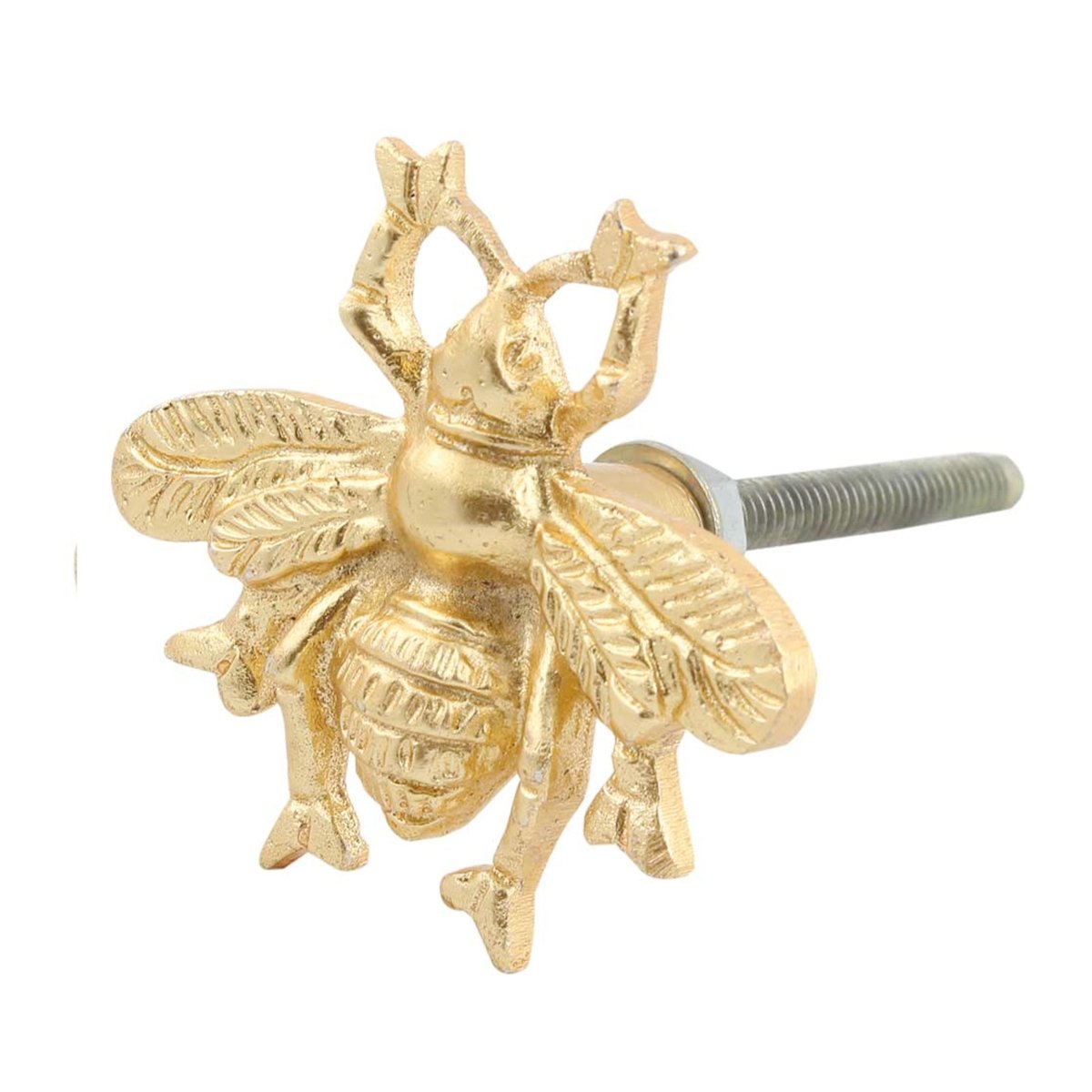 Bee Drawer Knob in Gold Metal - Furniture Hardware Woodland Decor ...